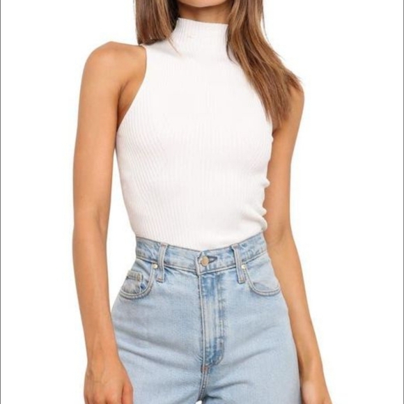 Petal & Pup | Tops | Petal Pup Runie White Ribbed Tank Top | Poshmark